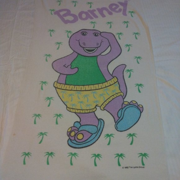 Barney | Bath | Vintage 992 Palm Trees Barney Beach Towel 31 X 57 The ...